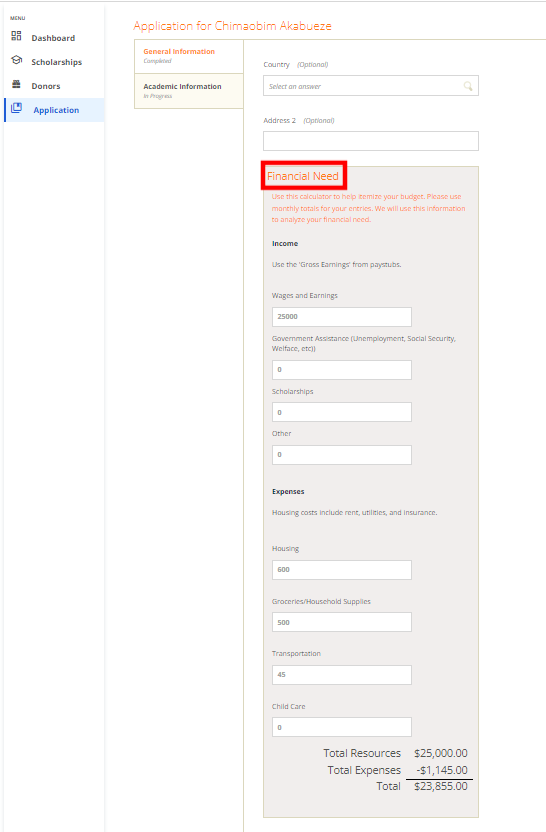Budget Calculator: A Detailed Guide – AwardSpring Help Center