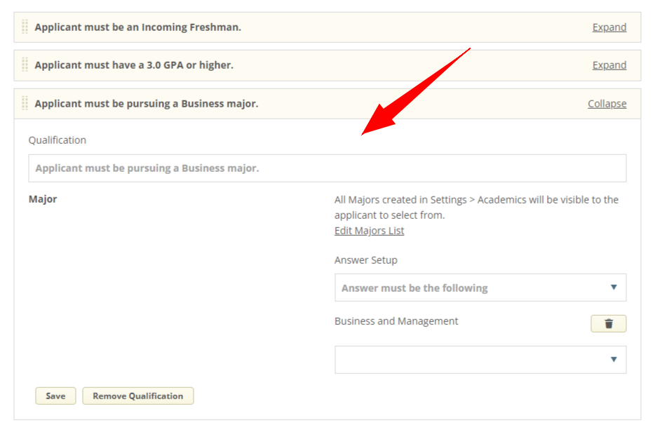 Qualification Groups – AwardSpring Help Center