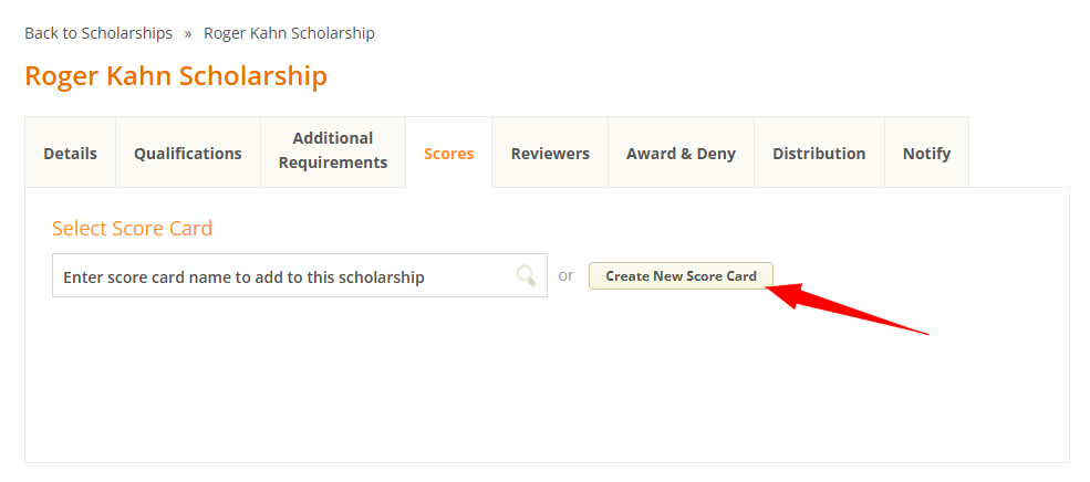 Configuring Score Cards – AwardSpring Help Center