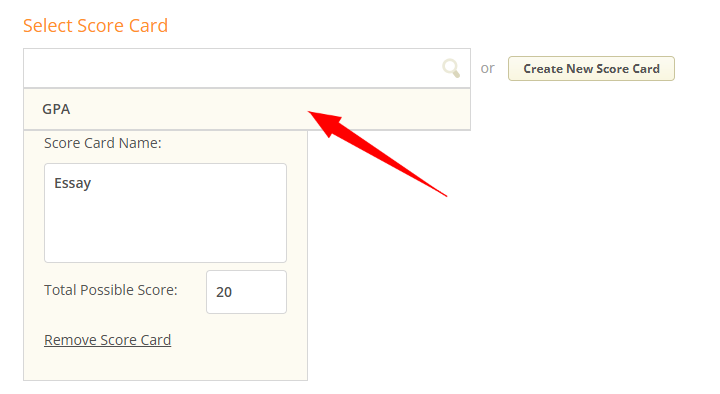 Configuring Score Cards – AwardSpring Help Center