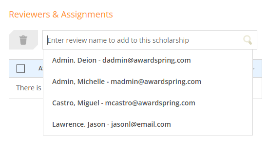 Configuring Reviewer Assignments – AwardSpring Help Center