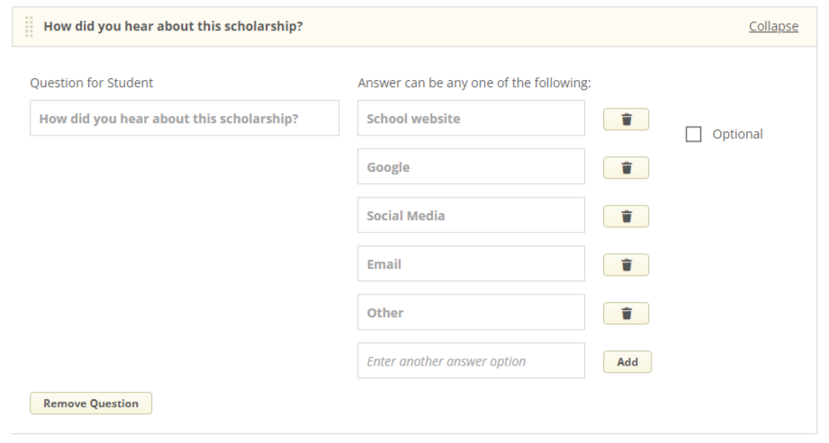 Additional Requirements: A Detailed Guide – AwardSpring Help Center