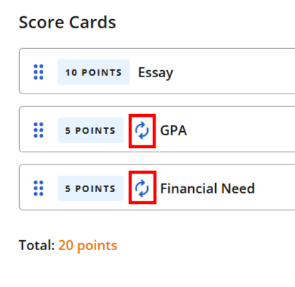 Configuring Score Cards – AwardSpring Help Center